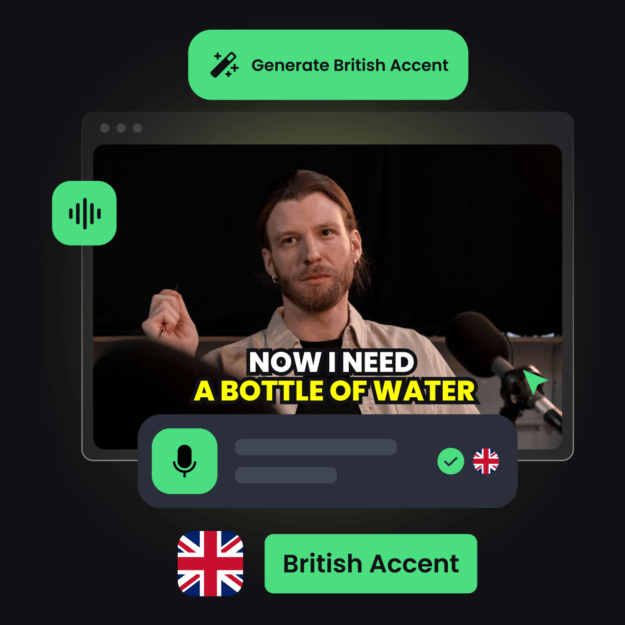 British Accent Generator - AI Voiceovers with British Tones - OpusClip